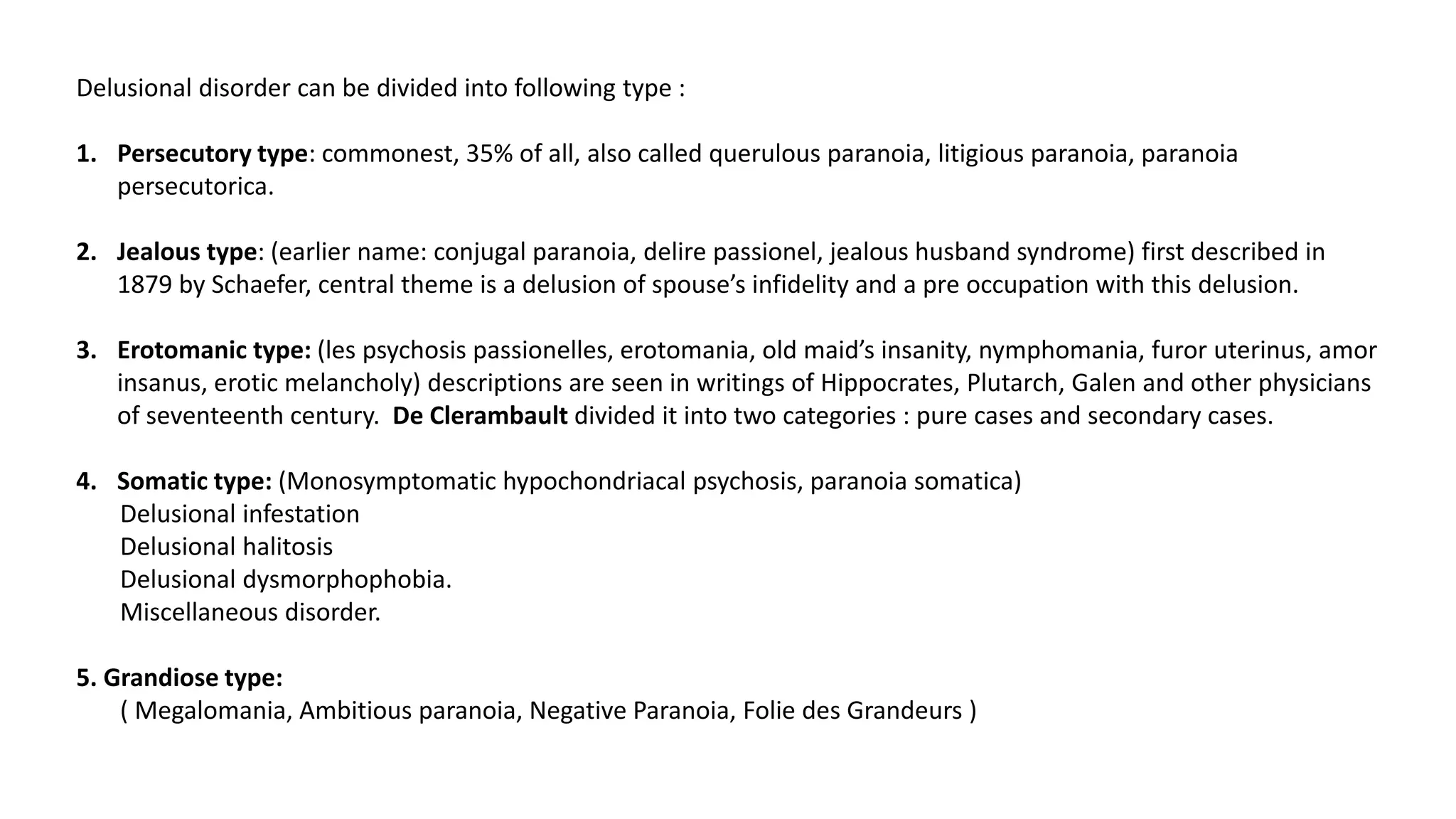 Delusional disorder | PPTX