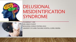 DELUSIONAL MISIDENTIFICATION SYNDROME- presentation-1.pptx