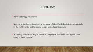 DELUSIONAL MISIDENTIFICATION SYNDROME- presentation-1.pptx