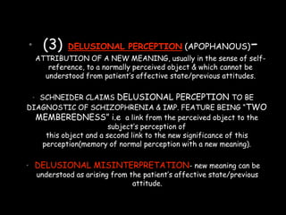 Delusion ppt | PPTX