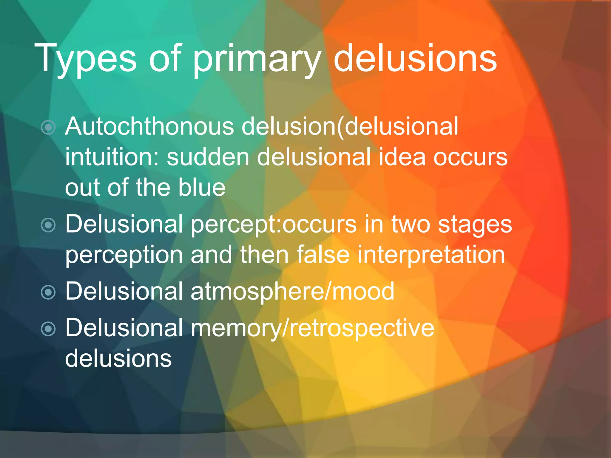 Delusions | PPTX
