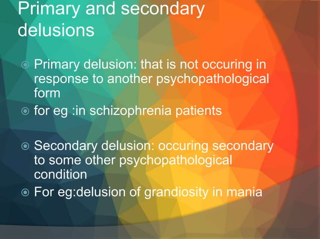 Delusions | PPTX | Mental Health | Diseases and Conditions