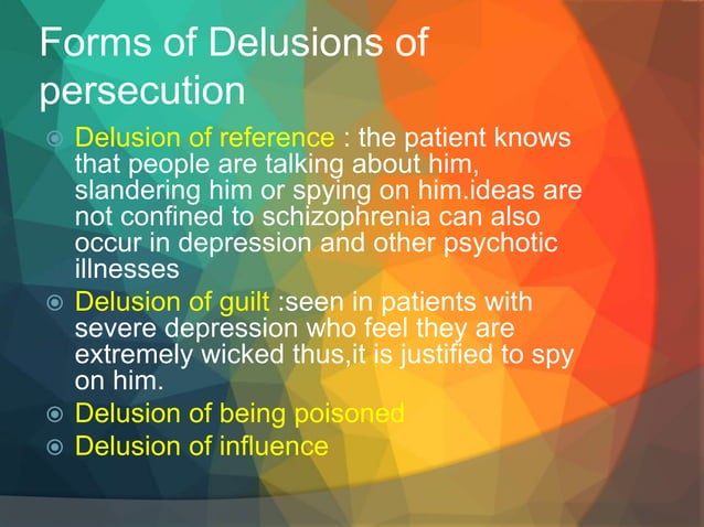 Delusions | PPTX | Mental Health | Diseases and Conditions