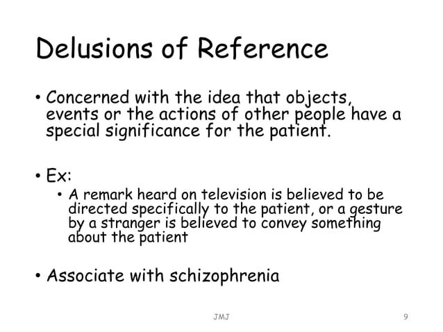 Delusions | PPTX | Mental Health | Diseases and Conditions