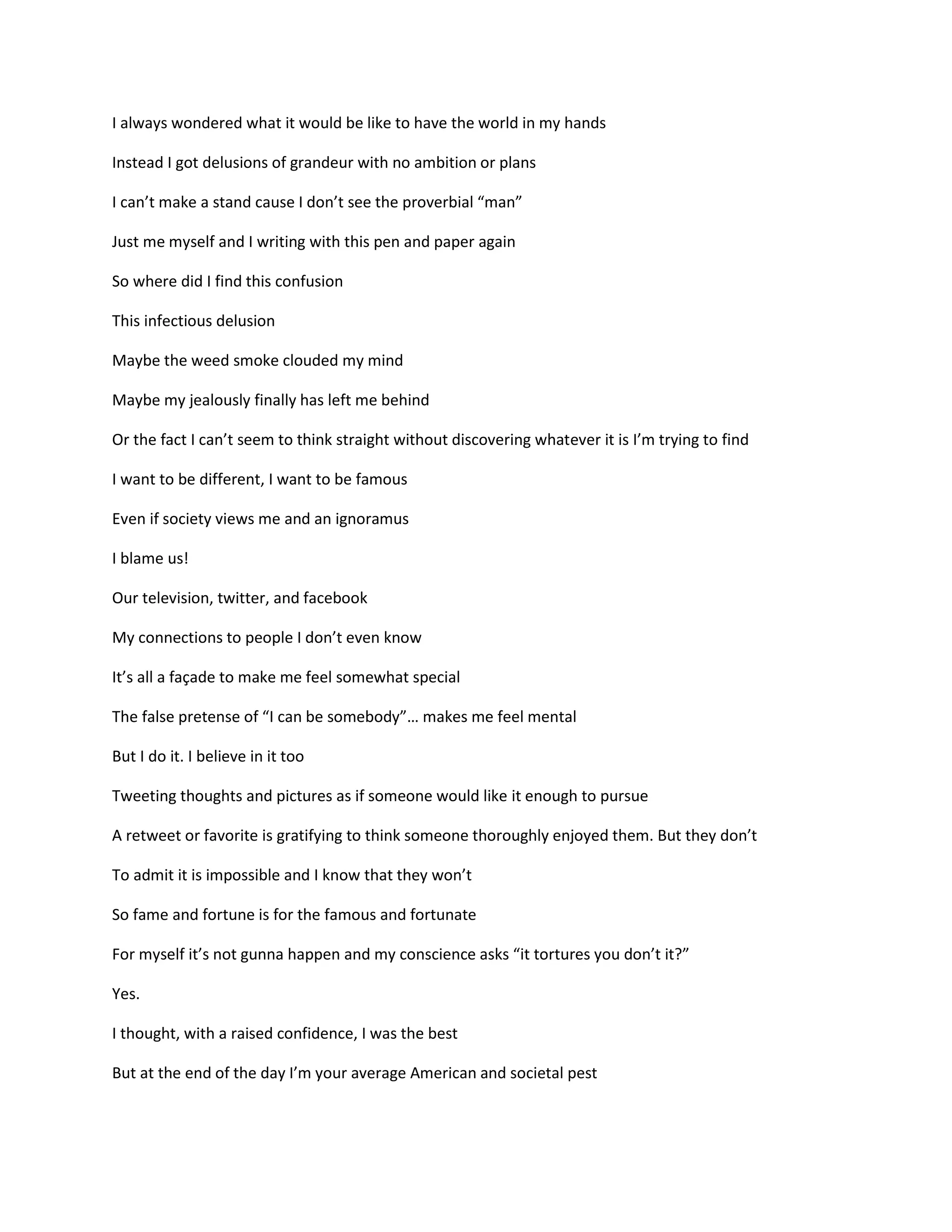 Delusions of grandeur | DOCX