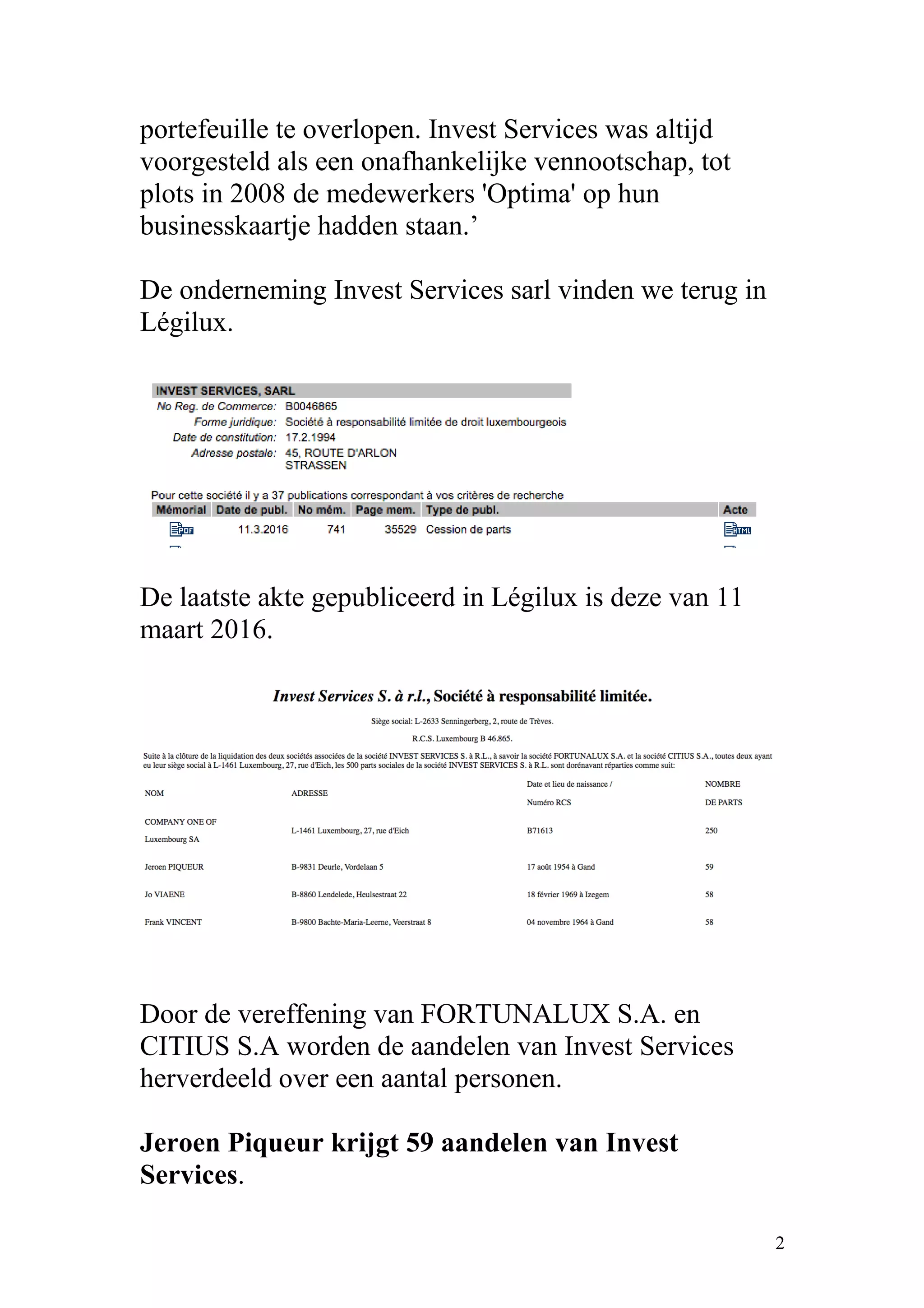 De Luxemburgse ondernemingen van Jeroen Piqueur | PDF