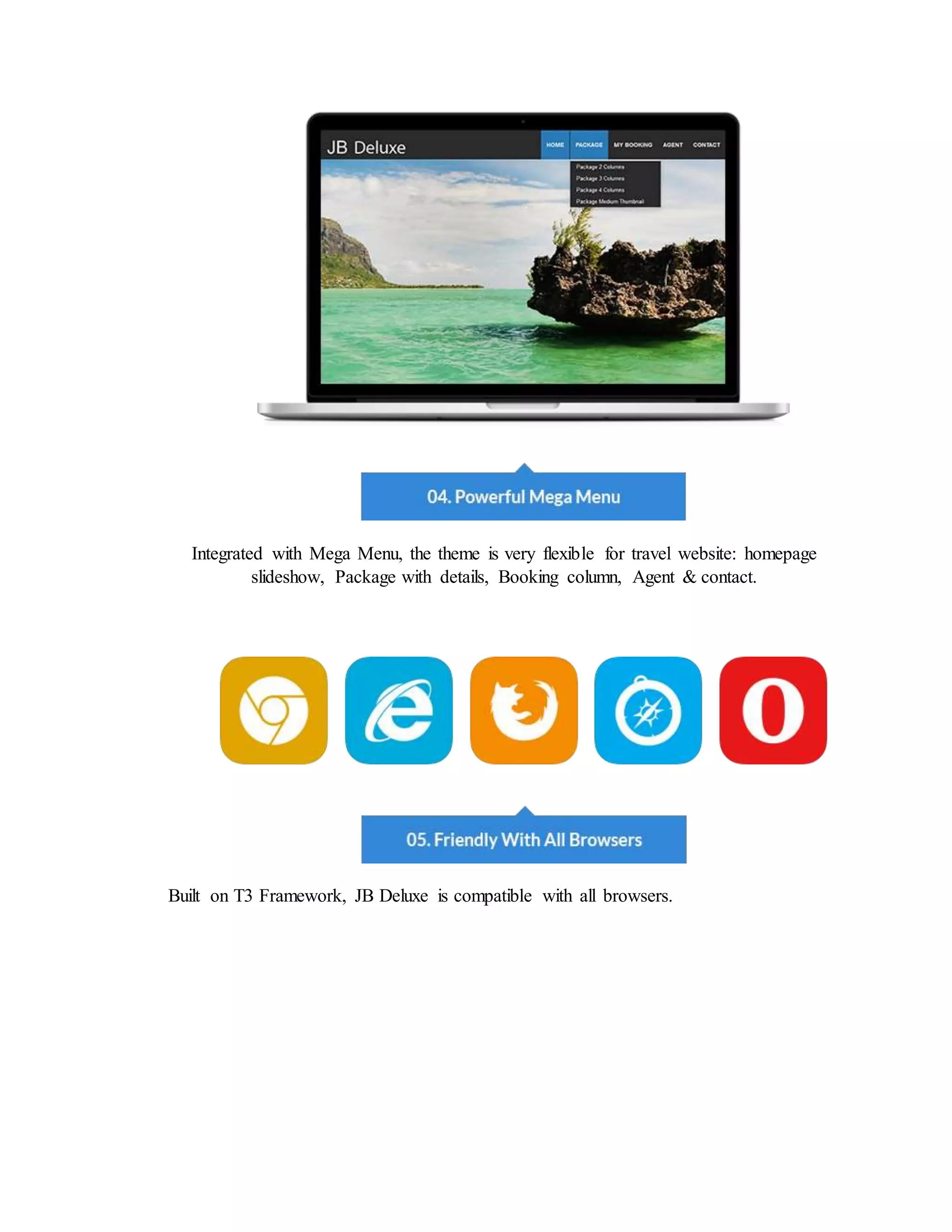 Deluxe responsive joomla template - joom booking | PDF