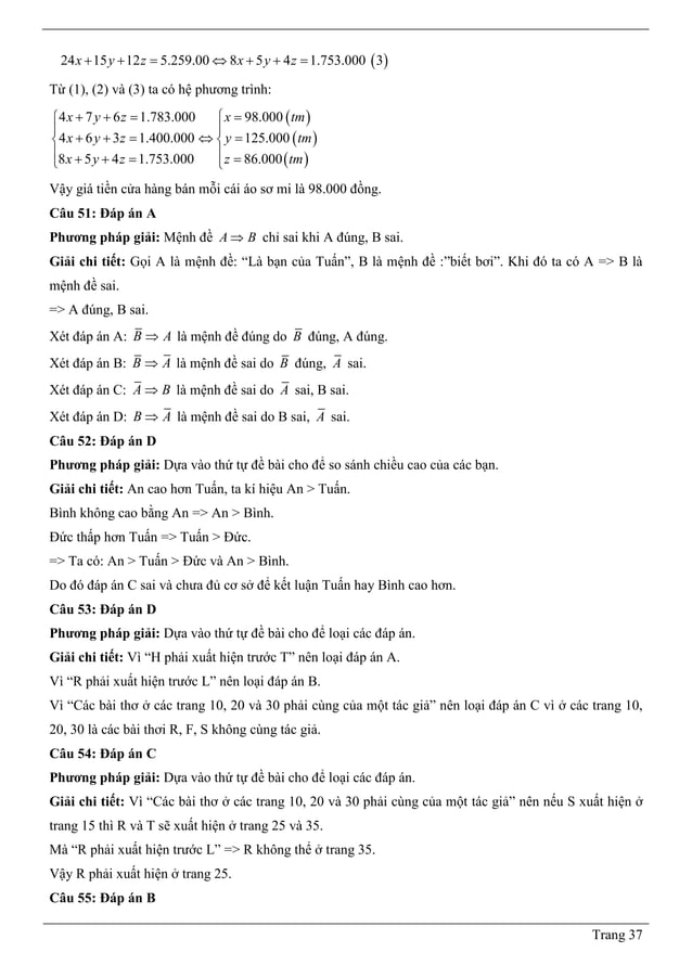 De luyen thi danh gia nang luc dhqg tp hcm de so 1 de minh hoa | PDF