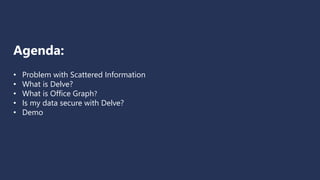 Introducing Delve and the Office Graph | PPTX | Social Networking ...