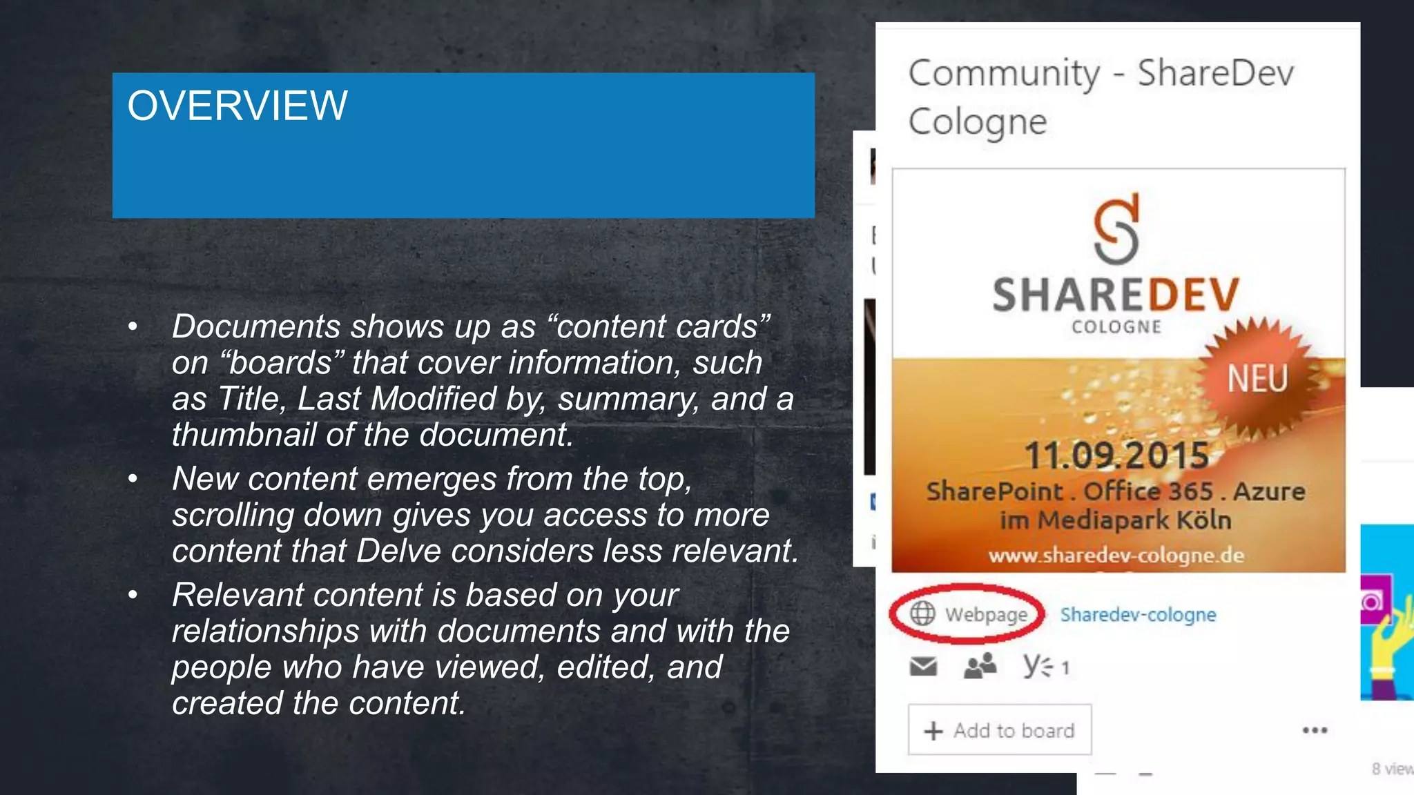 Delve and the Office Graph for IT- Pros & Admins | PPT