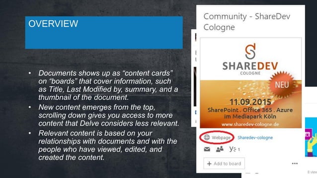 Delve and the Office Graph for IT- Pros & Admins | PPT