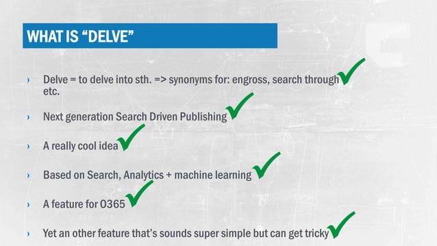 Delve and the Office Graph for IT- Pros & Admins | PPT