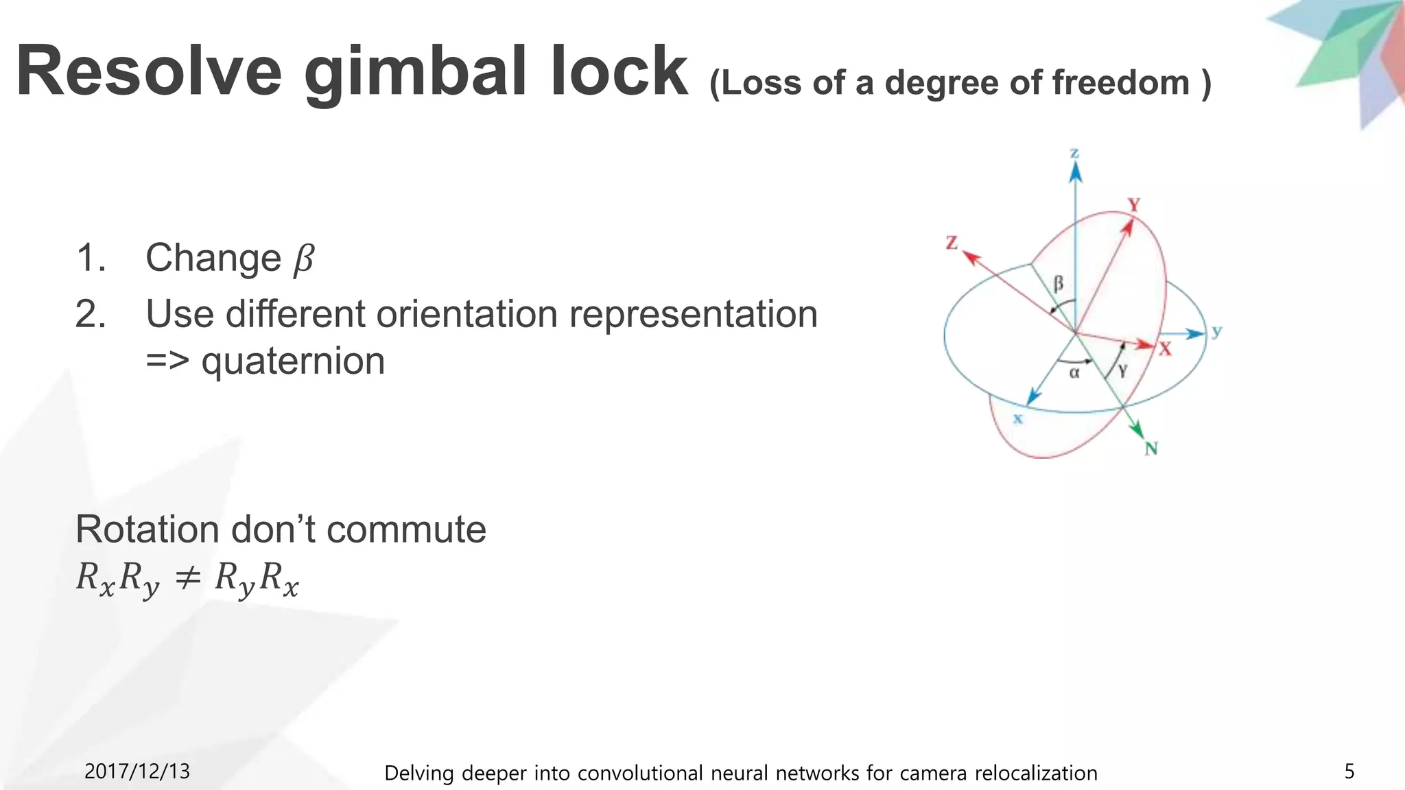 (Research Note) Delving deeper into convolutional neural networks for camera relocalization ...