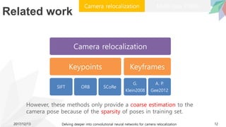 (Research Note) Delving deeper into convolutional neural networks for camera relocalization ...