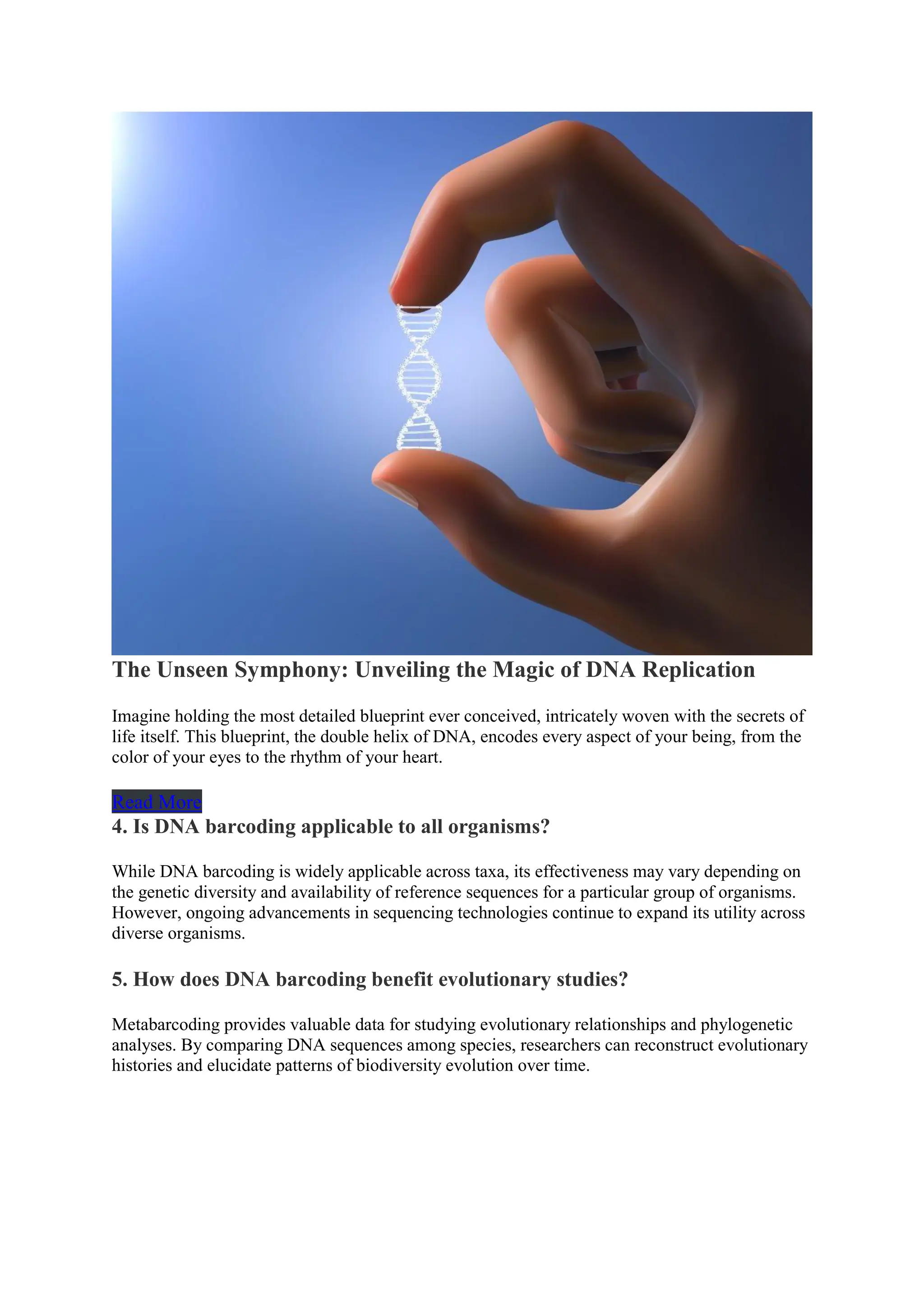 DNA Barcoding: Universal Tool for Species Identification and Classification | The Lifesciences ...