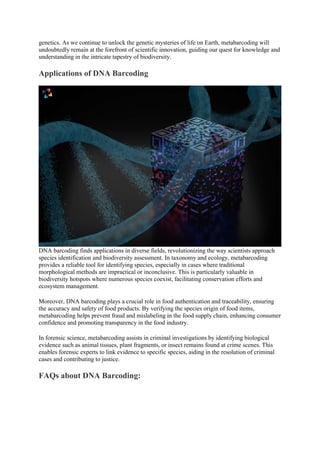 DNA Barcoding: Universal Tool for Species Identification and Classification | The Lifesciences ...