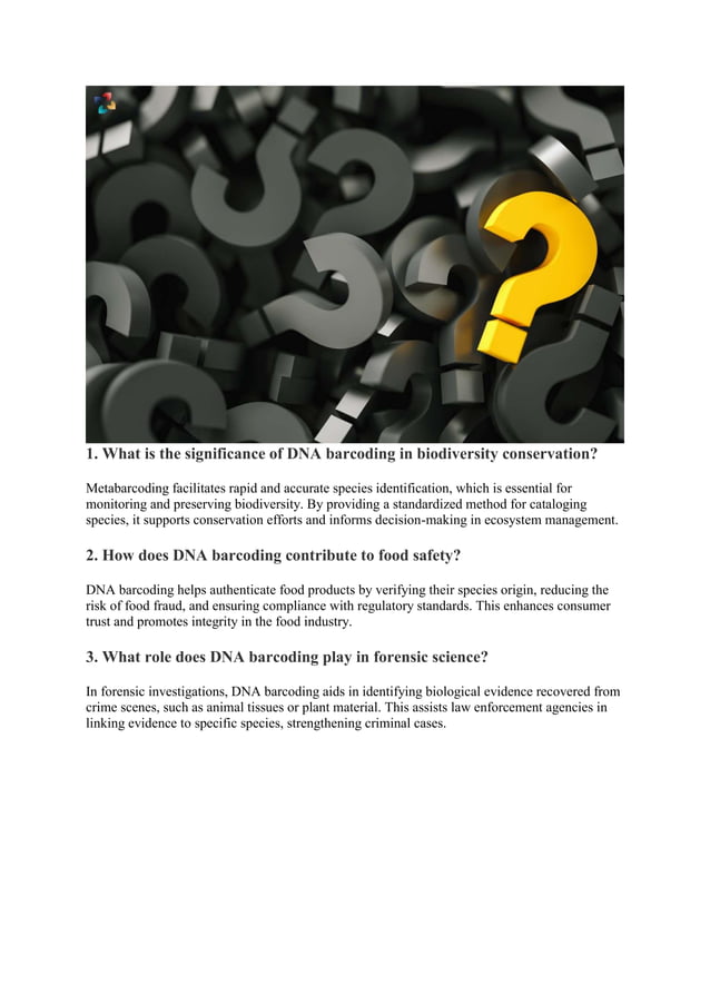 DNA Barcoding: Universal Tool for Species Identification and Classification | The Lifesciences ...