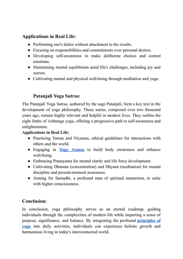 Delving into the Core Principles of Yoga Philosophy.docx.pdf | Holistic Health | Alternative ...