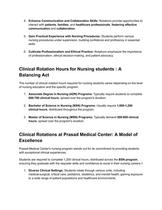 Delving into the Significance of Clinical Rotations for Nursing ...