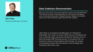 Alan Pope [InfluxData] | Data Collectors | InfluxDays 2022 | PDF