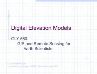 Digital Elevation Model - DEM, DSM, DTM | PPT