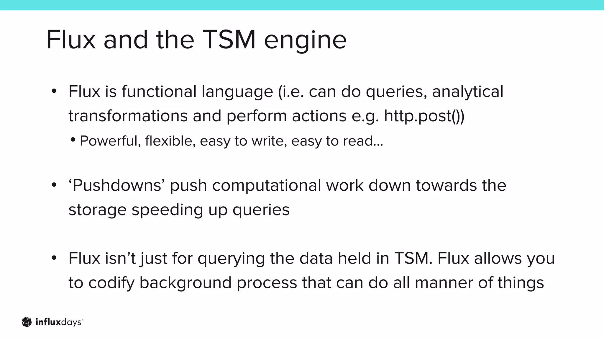 Dean Sheehan [influxdata] Influxdb Time Series Engine Overview Influxdays 2022 Ppt