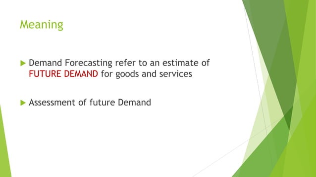 Demad forcasting | PPT