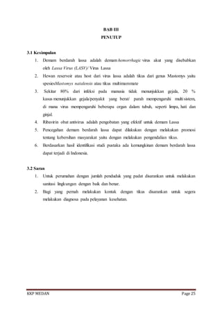 Demam lassa | DOCX
