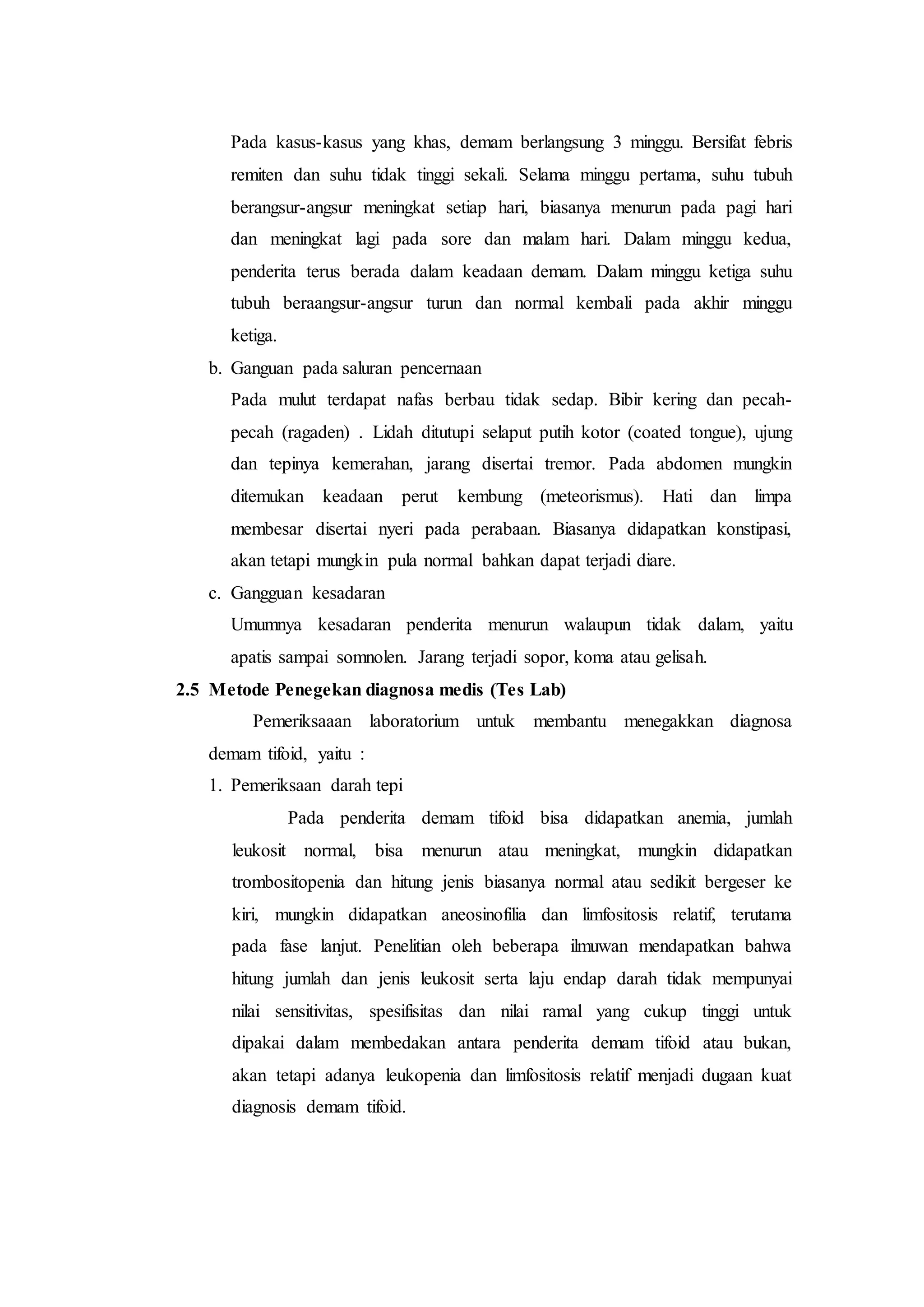 Demam tifoid | DOCX