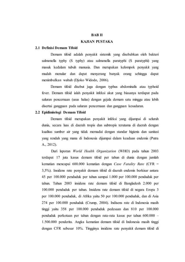 Demam tifoid | PDF