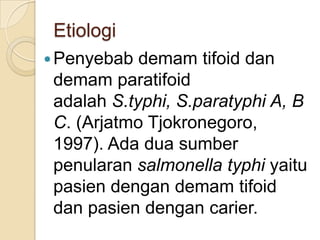Demam tipoid | PPTX