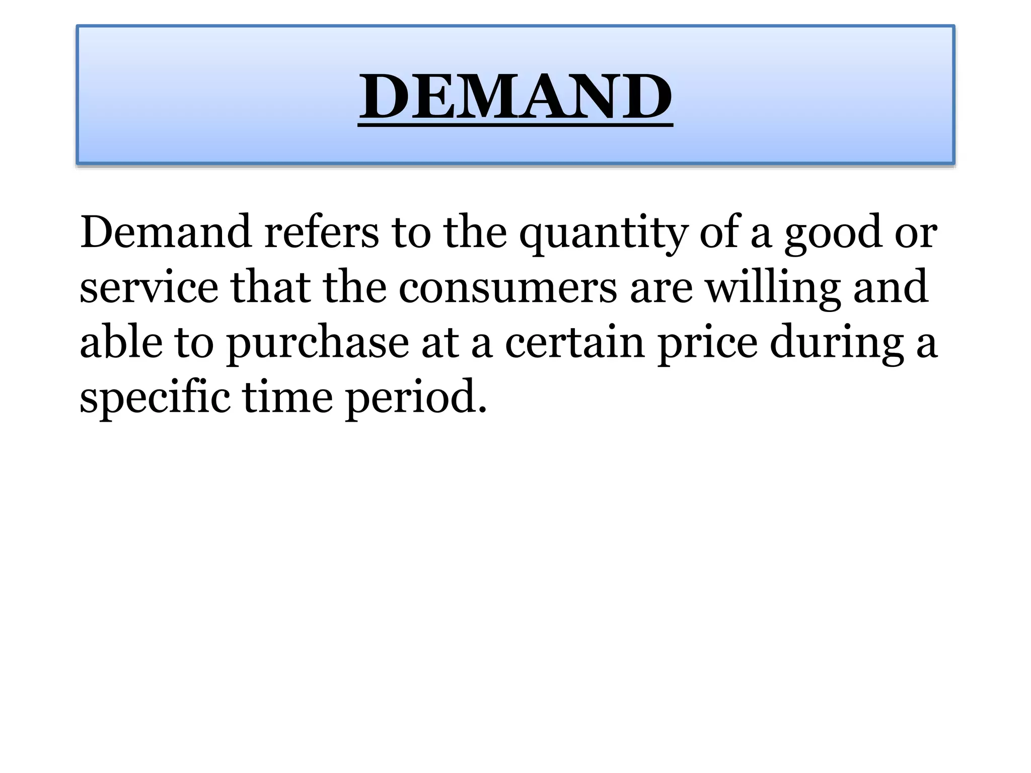 Demand | PPT