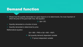 Demand | PPTX | Business | Business and Finance