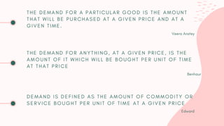 Demand | Managerial Economics | PPT