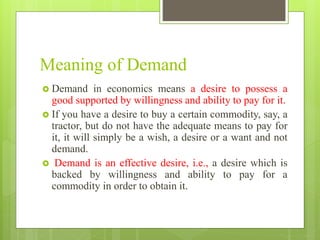 demand.pptx | Commodities | Economy