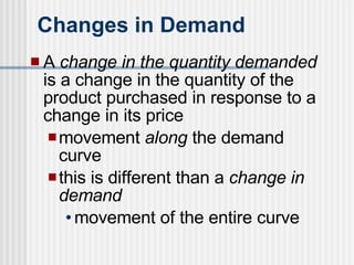 Demand And Change In Demand | PPT | Economy | Business and Finance