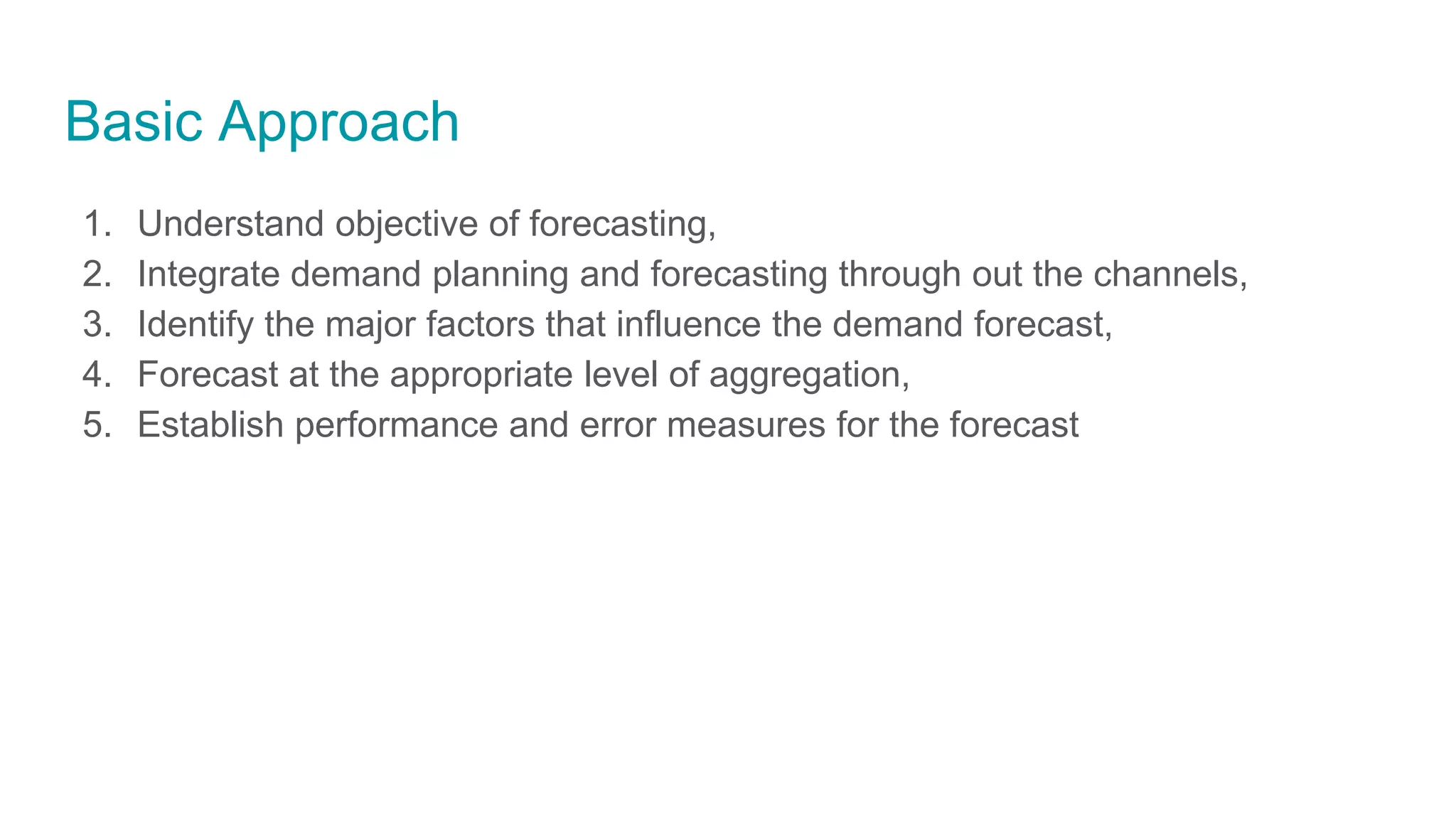 Demand Forecasting Basics | PPT