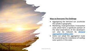 Demand Aggregation Rooftop Solar: A Way forward for India’s Solar ...