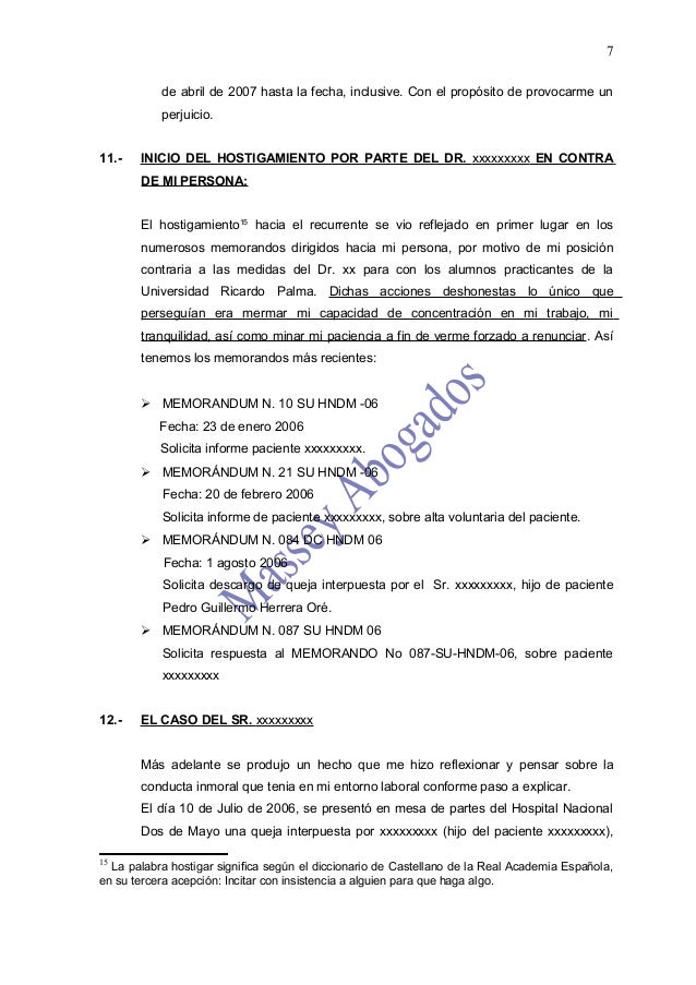 Modelo De Carta Por Acoso Laboral En Chile Noticias Modelo