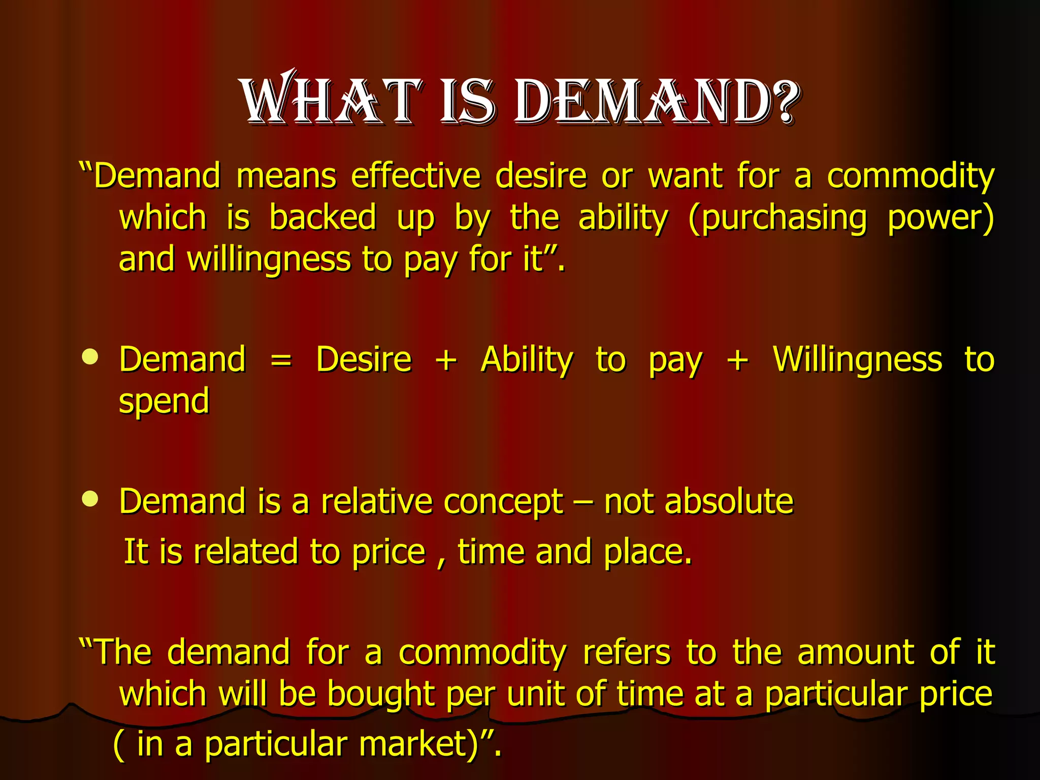 Demand Analysis | PPT