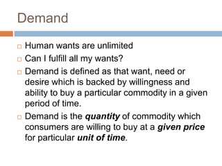 Demand analysis | PPTX