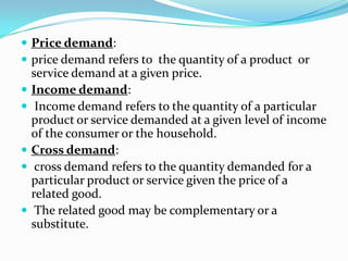 Demand analysis | PPTX