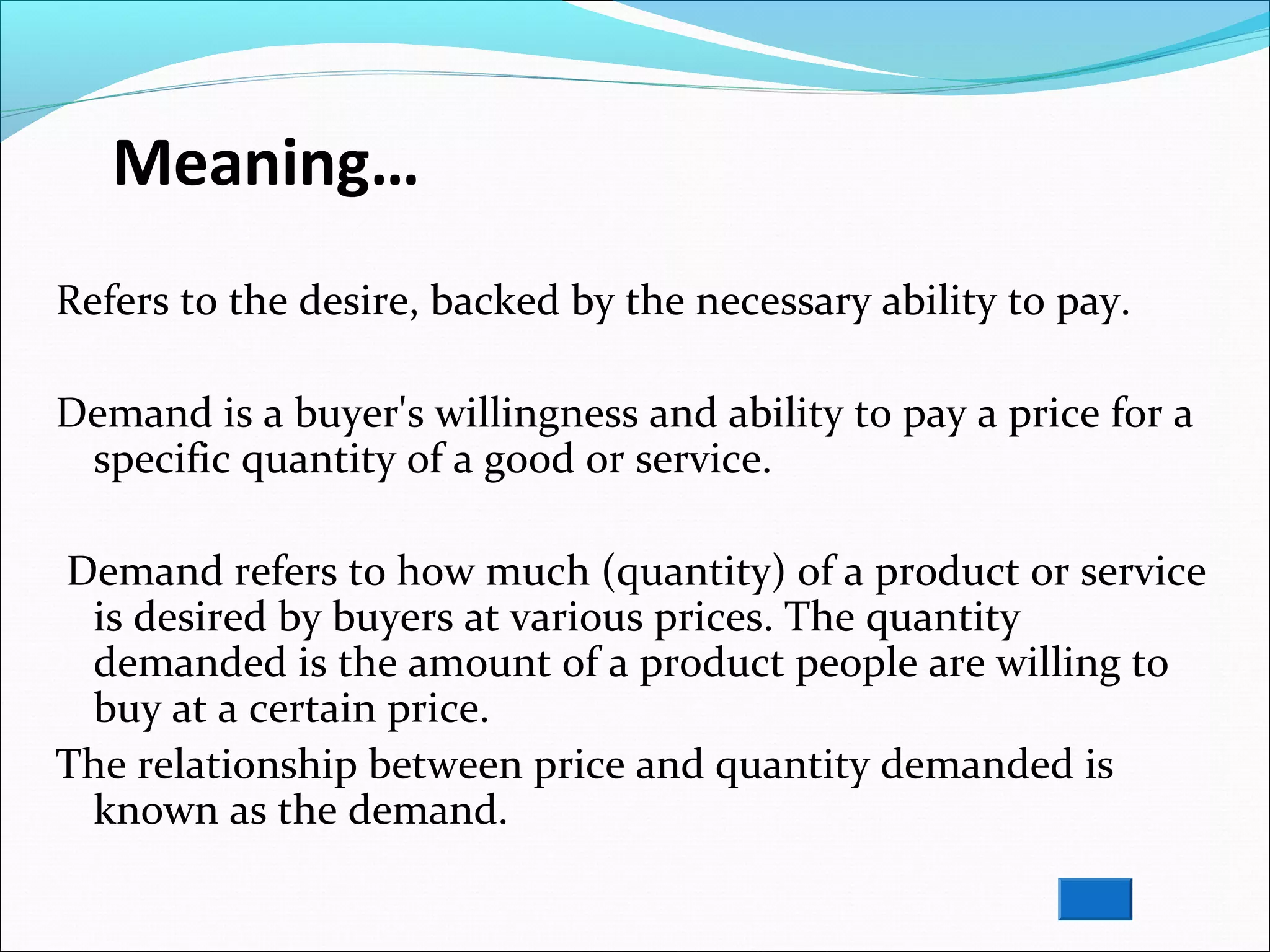 Demand analysis | PPT