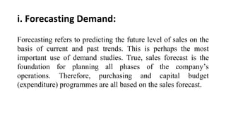 Demand analysis | PPT