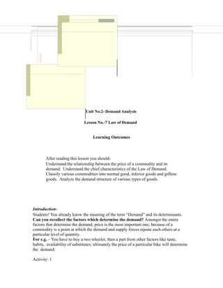Demand analysis 2 | PDF