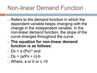Demand analysis and elasticity of demand | PPTX