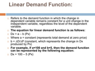 Demand analysis and elasticity of demand | PPTX