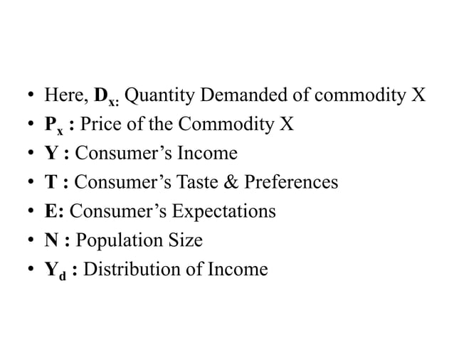 Demand analysis ppts | PPT | Commodities | Economy