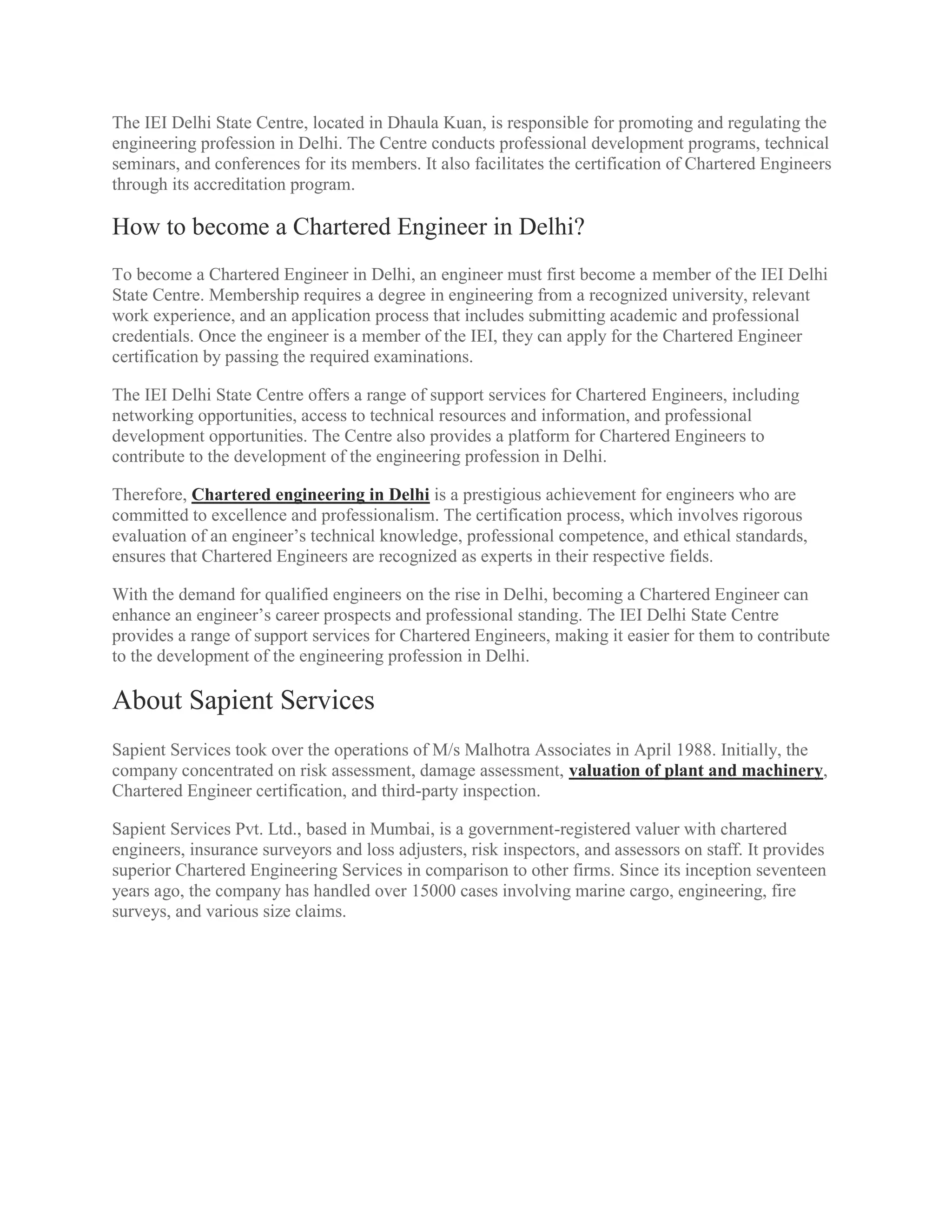 Demand and Benefits of Chartered Engineering in Delhi.docx