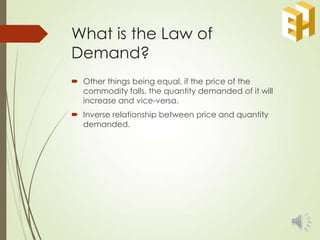 Micro Economic: Demand and demand function | PPT